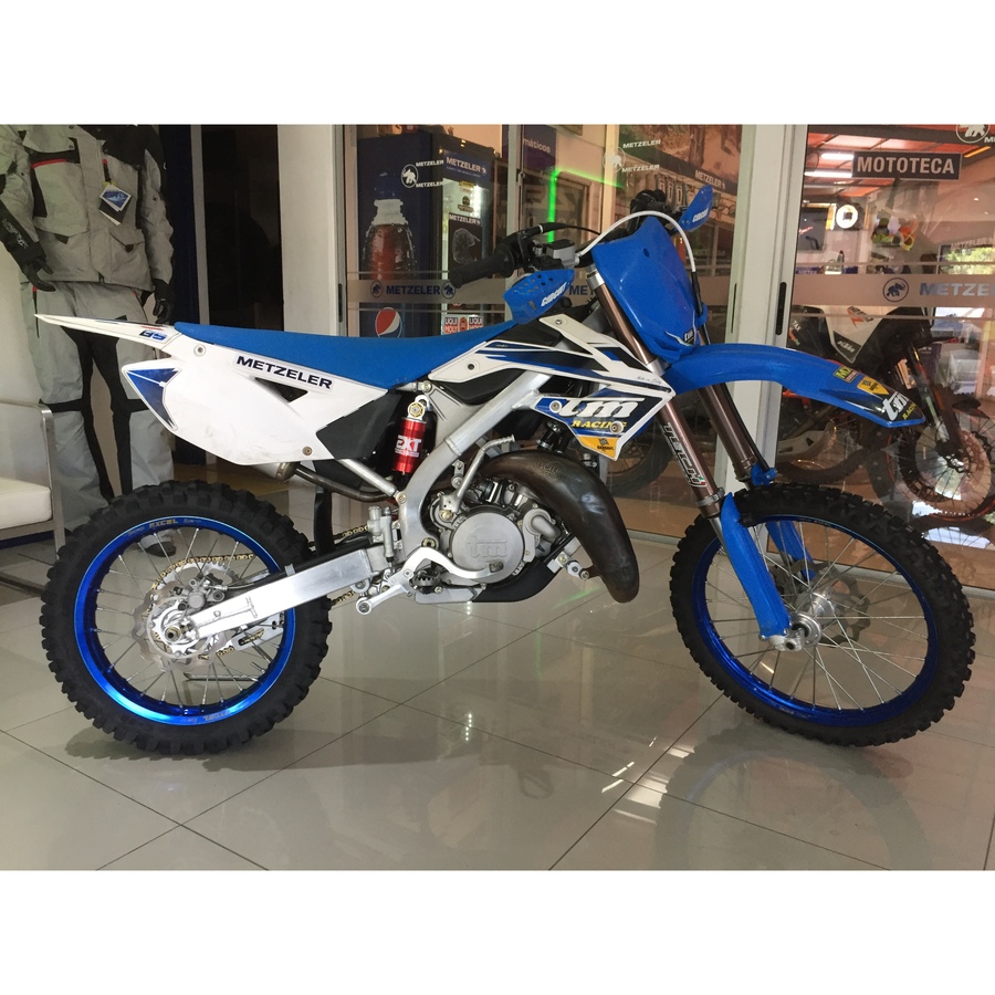 MOTOS TM RACING . MOTO SEMI NUEVA TM85 MX 100cc 2019 BLANCA AZUL CROSS ...